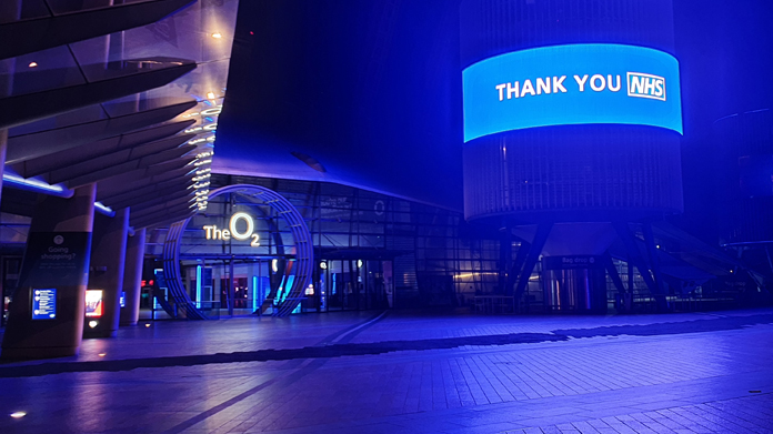It might not be hosting any shows at the moment but The O2 isn’t ...